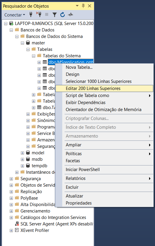 Anotação dos Comandos - Microsoft SQL por Maria Eduarda Machado Cardoso ...