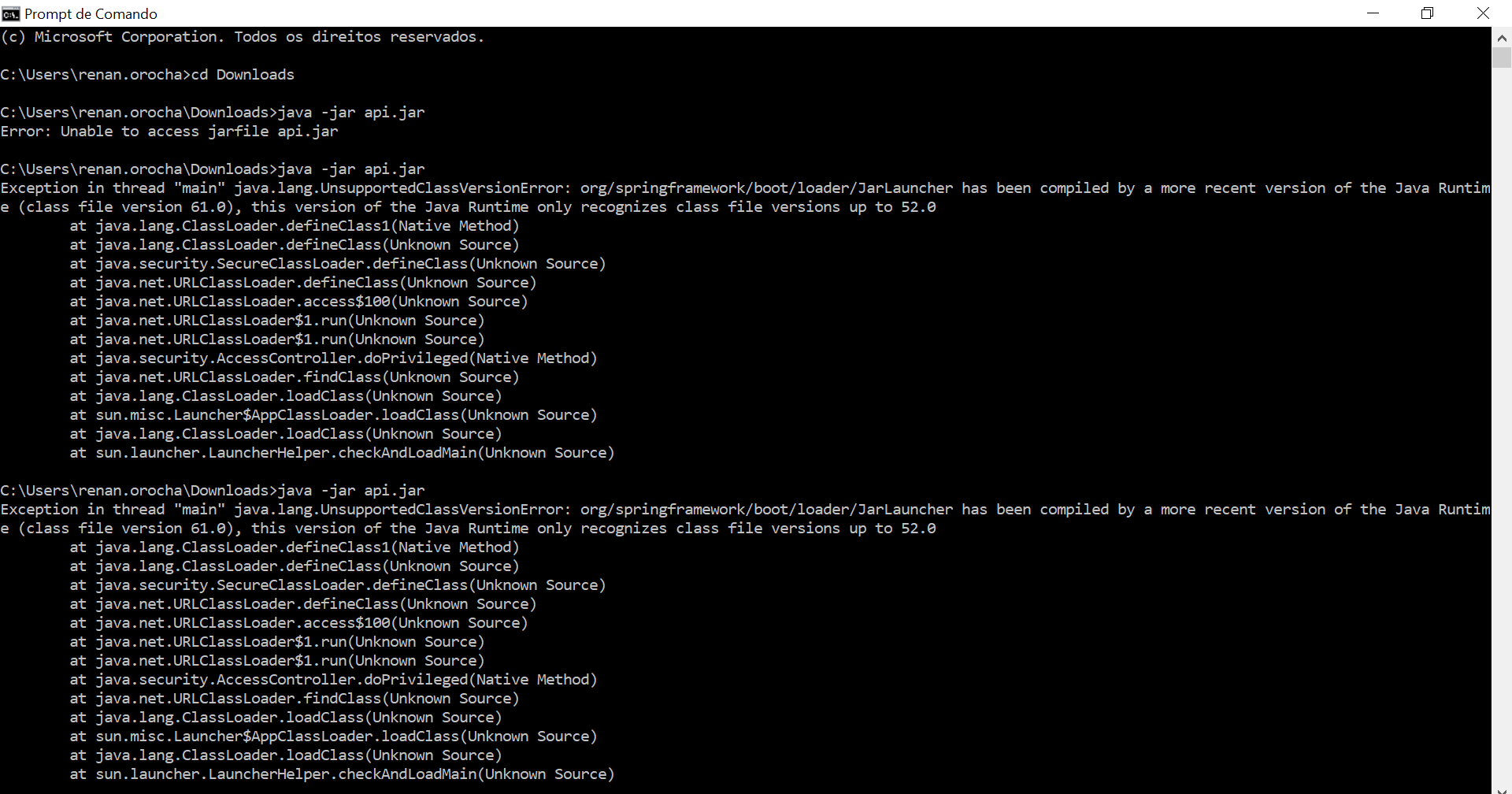 Erro cmd com o código java | Power BI: mergulhando na linguagem M ...