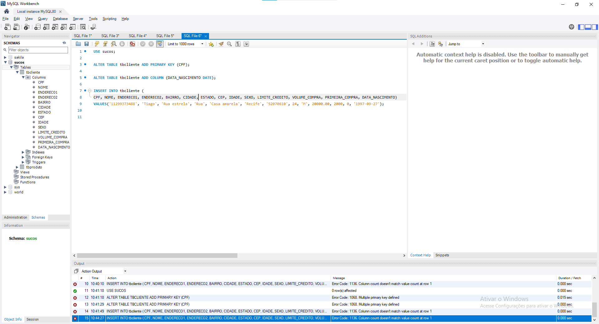 Error Code 1136 Column Count Doesn t Match Value Count SQL Com MySQL