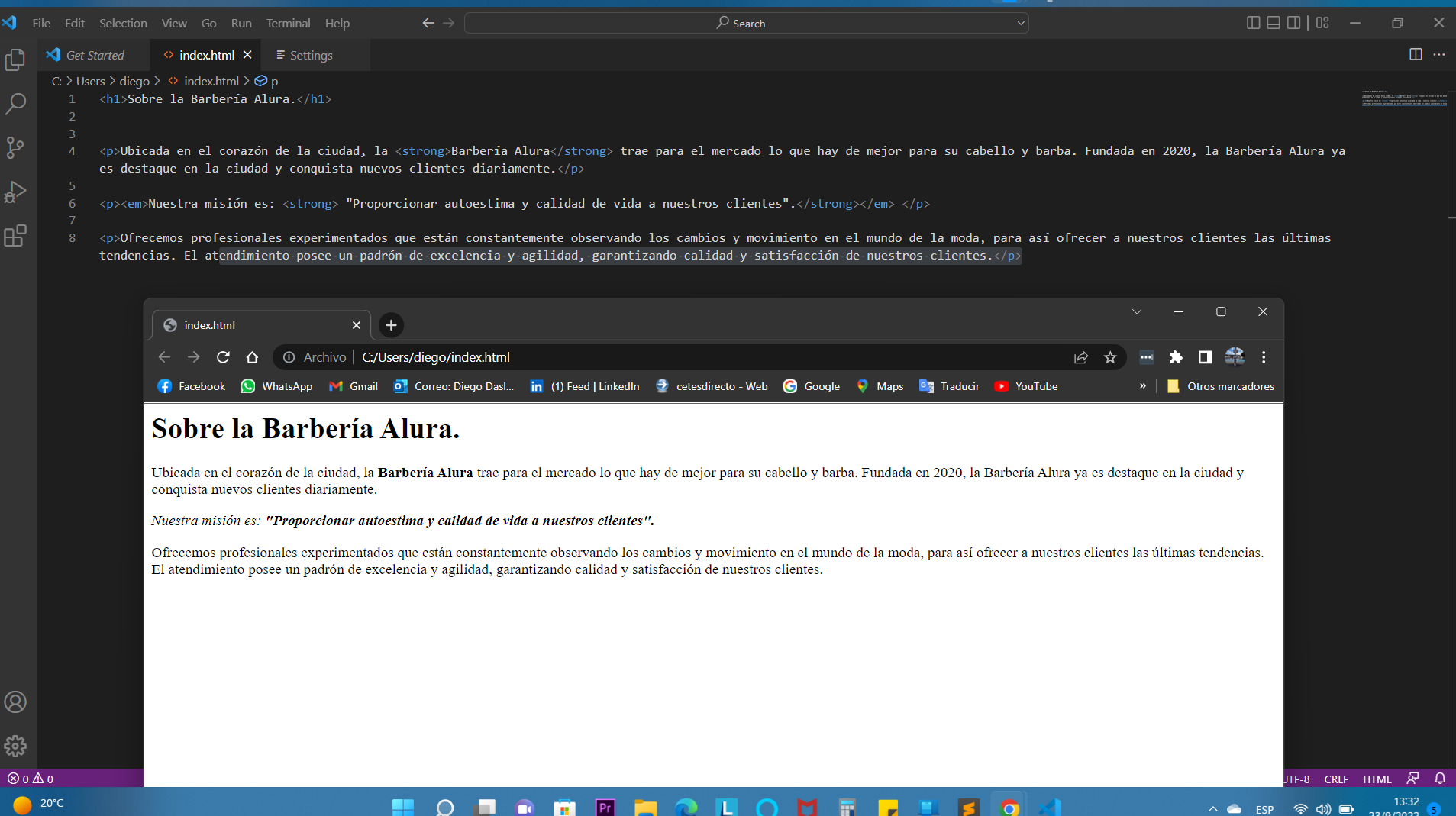 Etiquetas/Tags Index.html | HTML5 y CSS3 parte 1: Mi primera página web ...