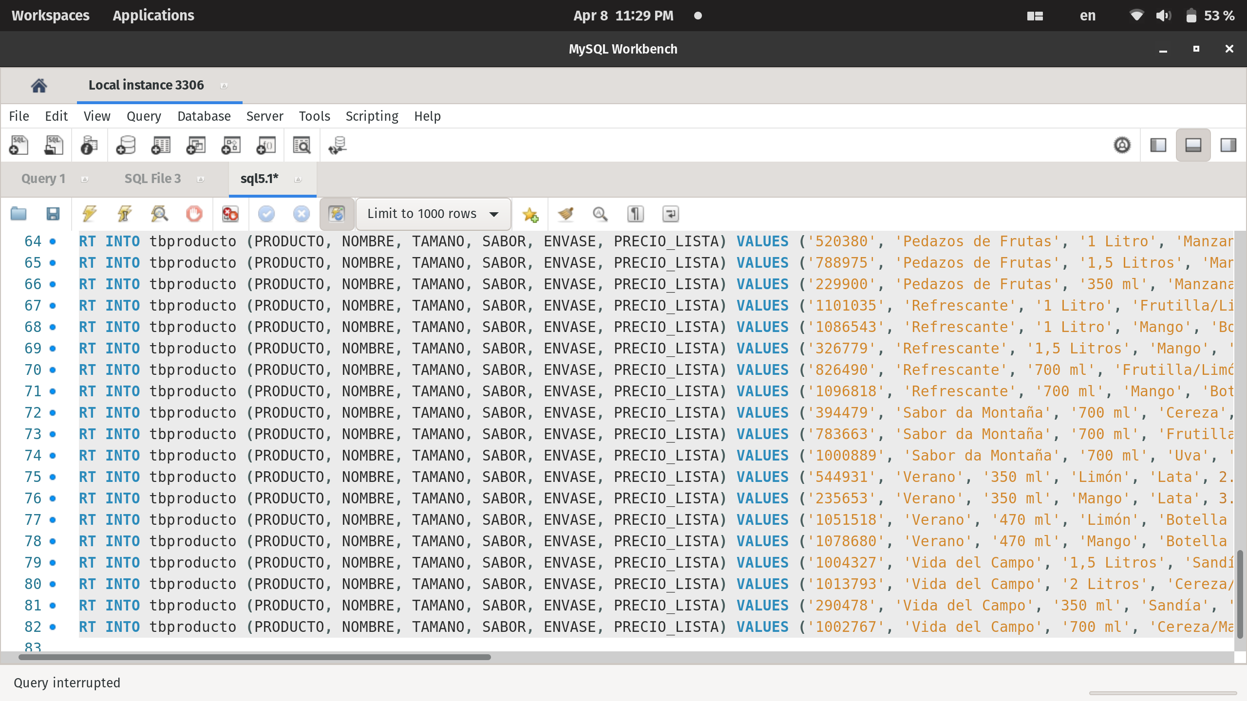 Error Code 1062 Introducci n A SQL Con MySQL Manipule Y Consulte