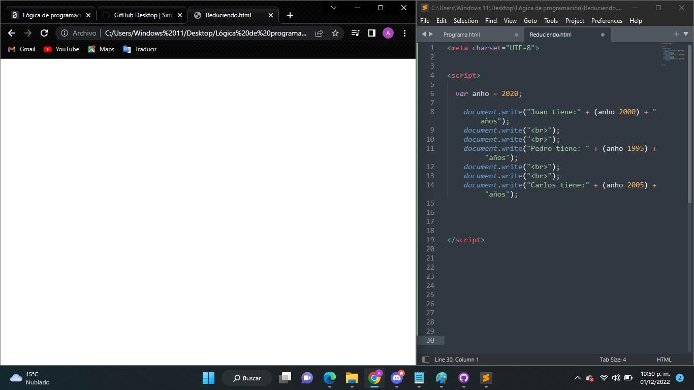No me aparecen cambios en navegador | Lógica de programación: Primeros ...